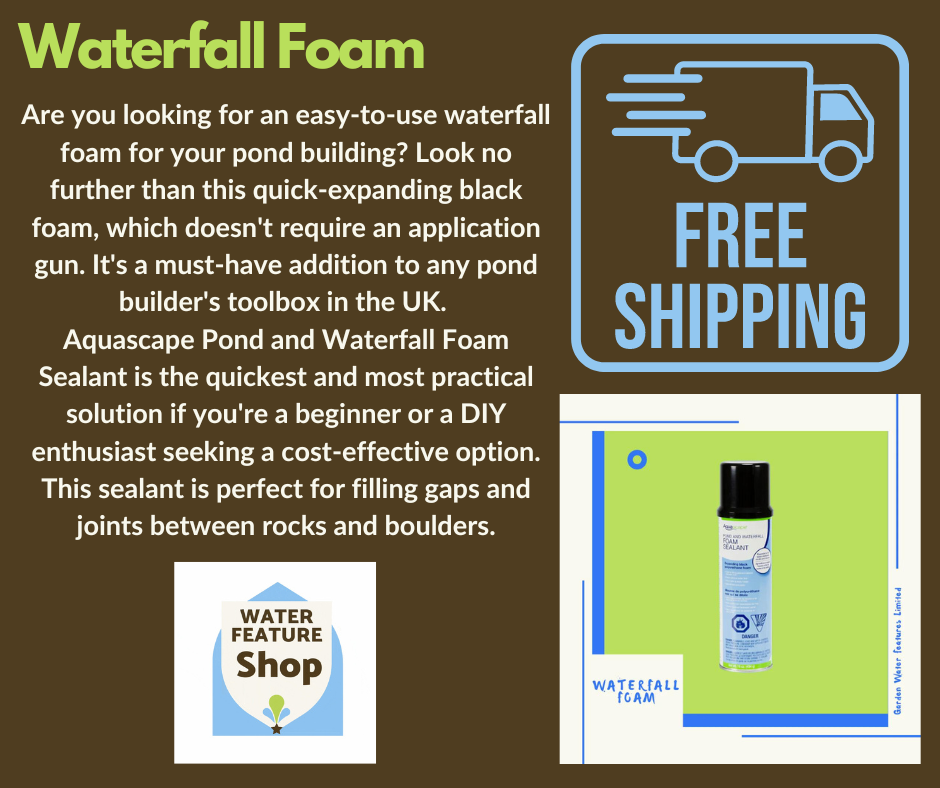 Waterfall Foam (Black Expanding Foam) Transform Your Landscape ...